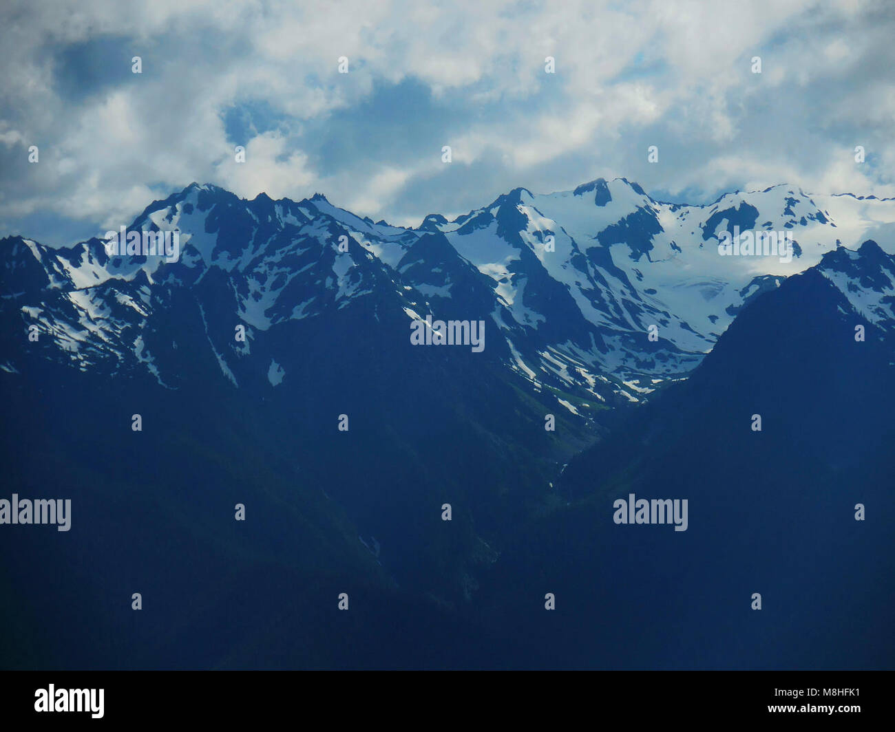 snow capped mountains hurricane ridge Stock Photo - Alamy