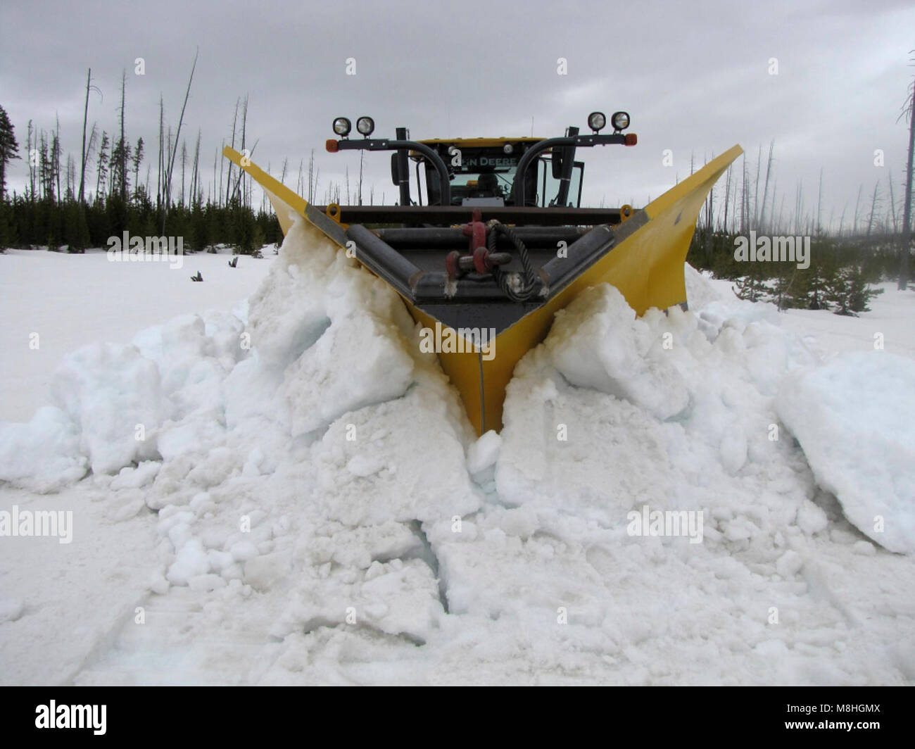 Plow breaking through at Grant Stock Photo - Alamy