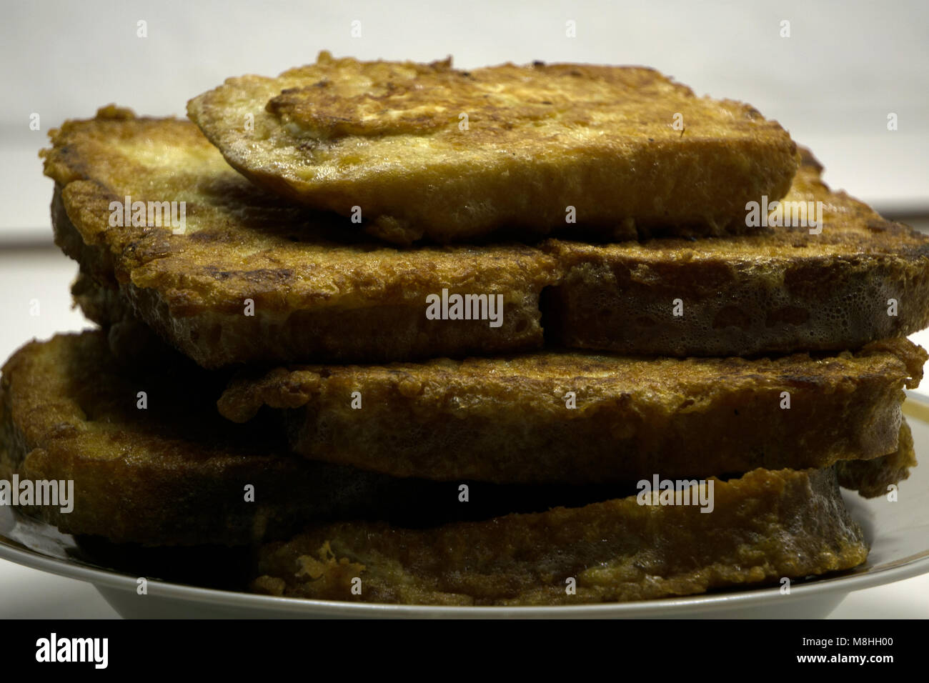 Fried bread slices Bulgarian breakfast Stock Photo - Alamy