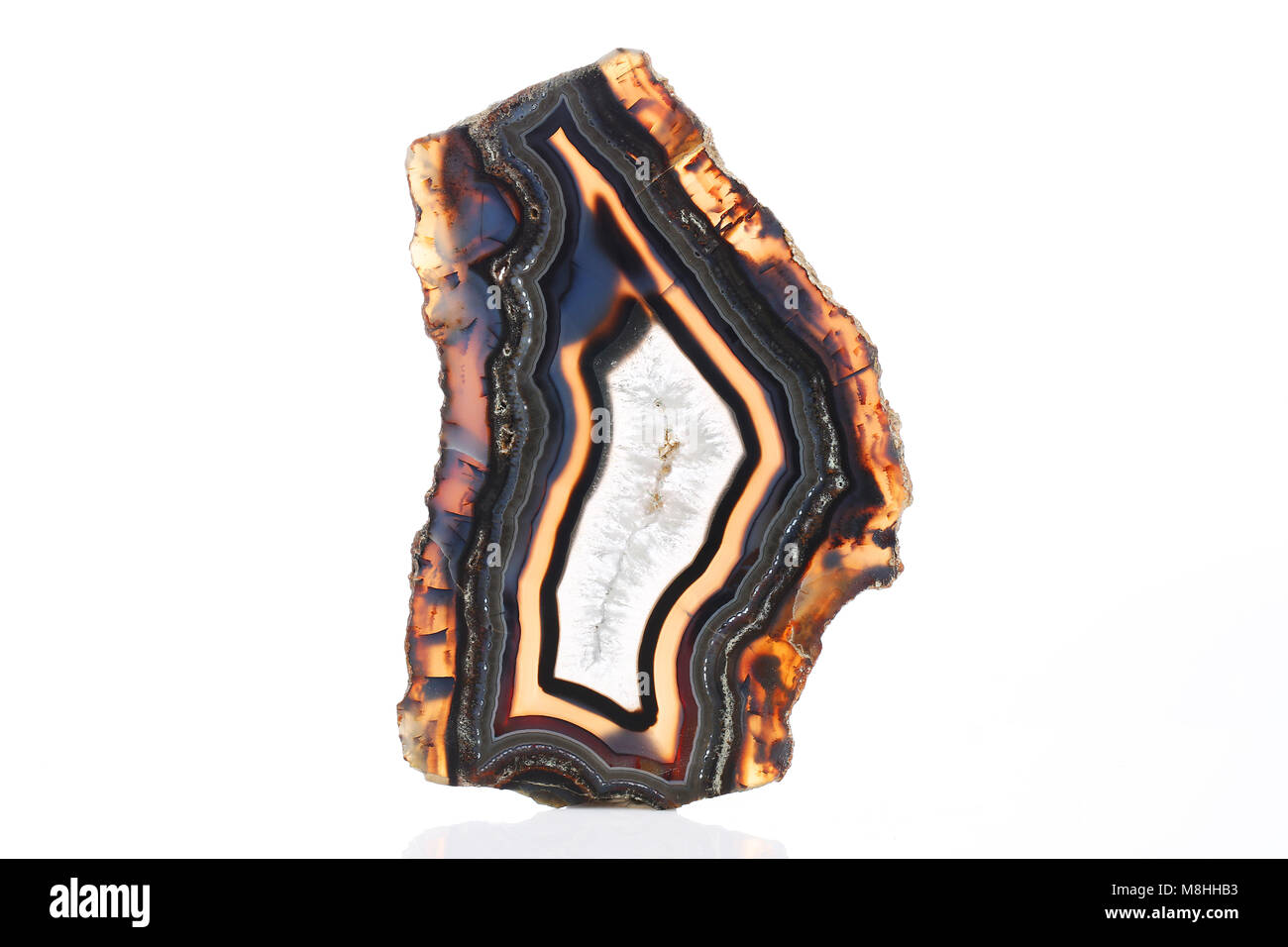 Mineral,colored agate with nacre rock geology Stock Photo - Alamy