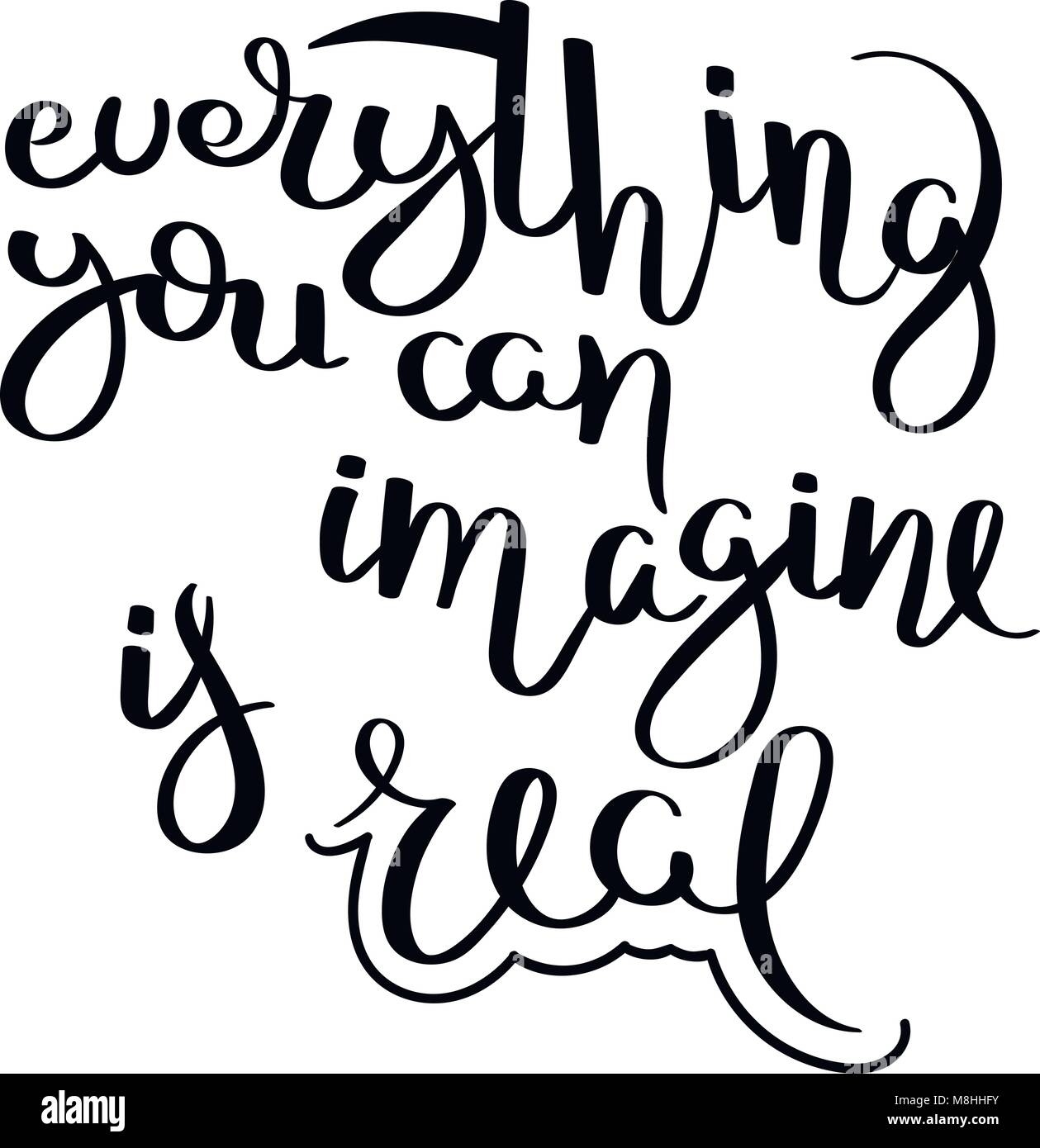 Imagine written Stock Vector Images - Alamy