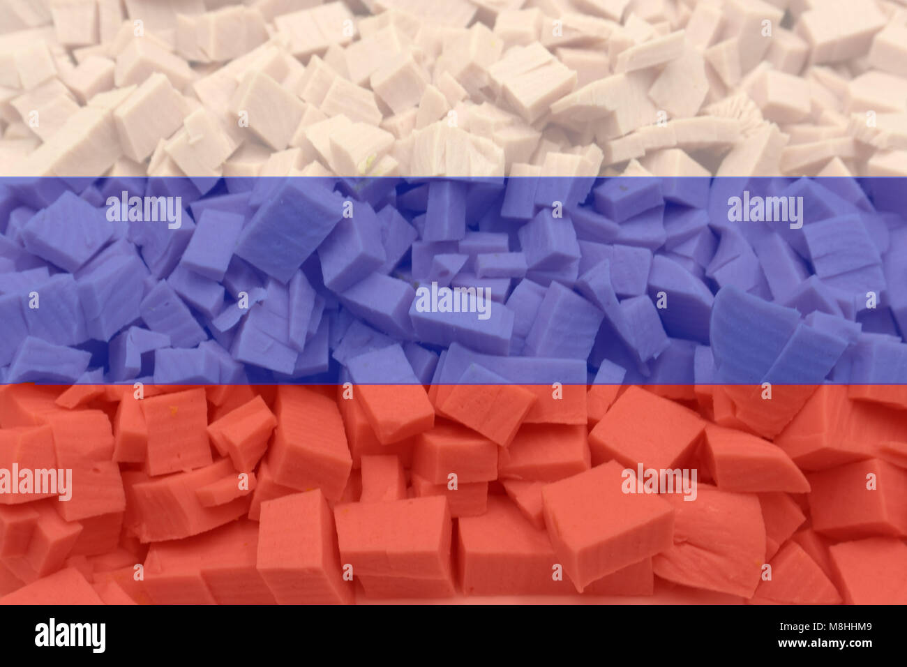 The Russian flag is flying in the wind Stock Photo - Alamy