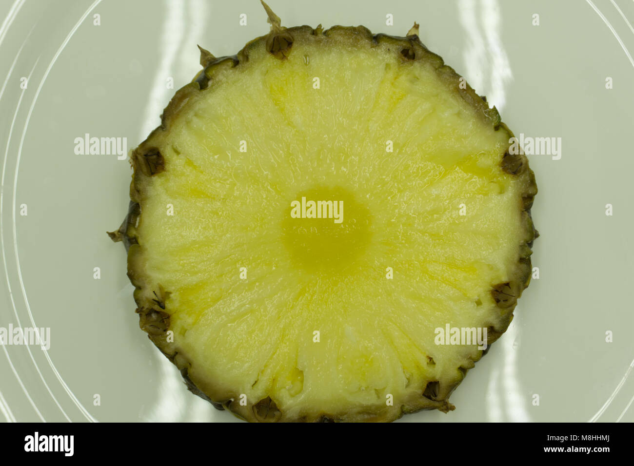 Close up slice pineapple background texture Stock Photo - Alamy