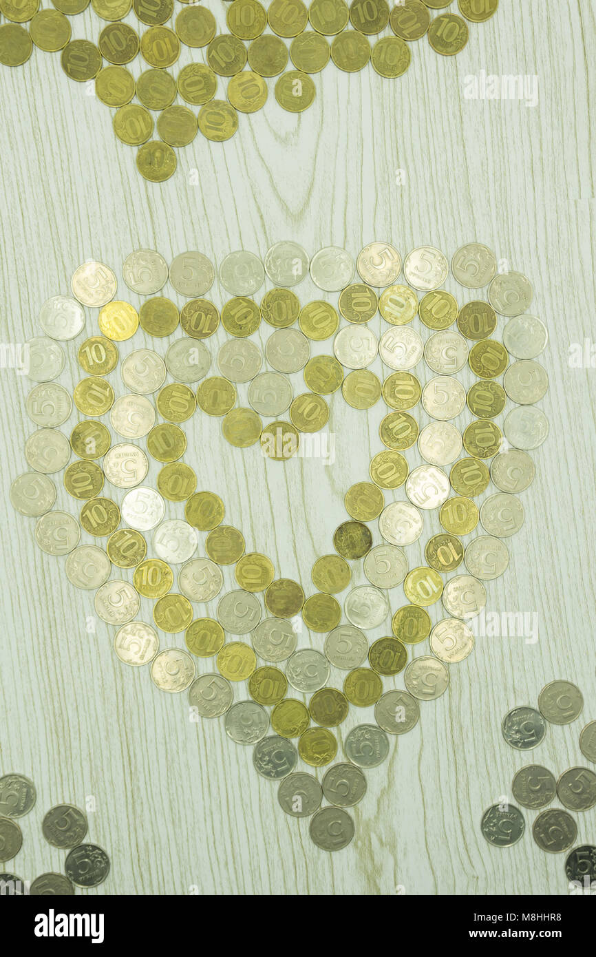 Ancient coin heart hi-res stock photography and images - Alamy