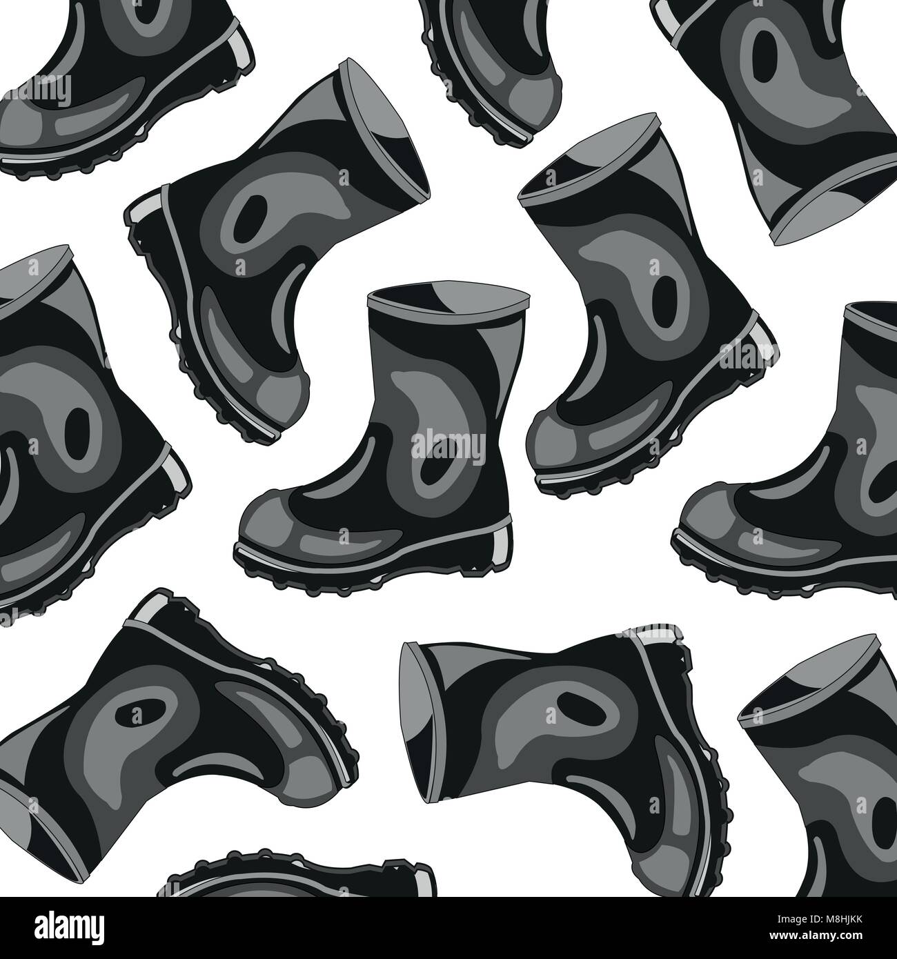 Rubber boots pattern Stock Vector Image & Art - Alamy