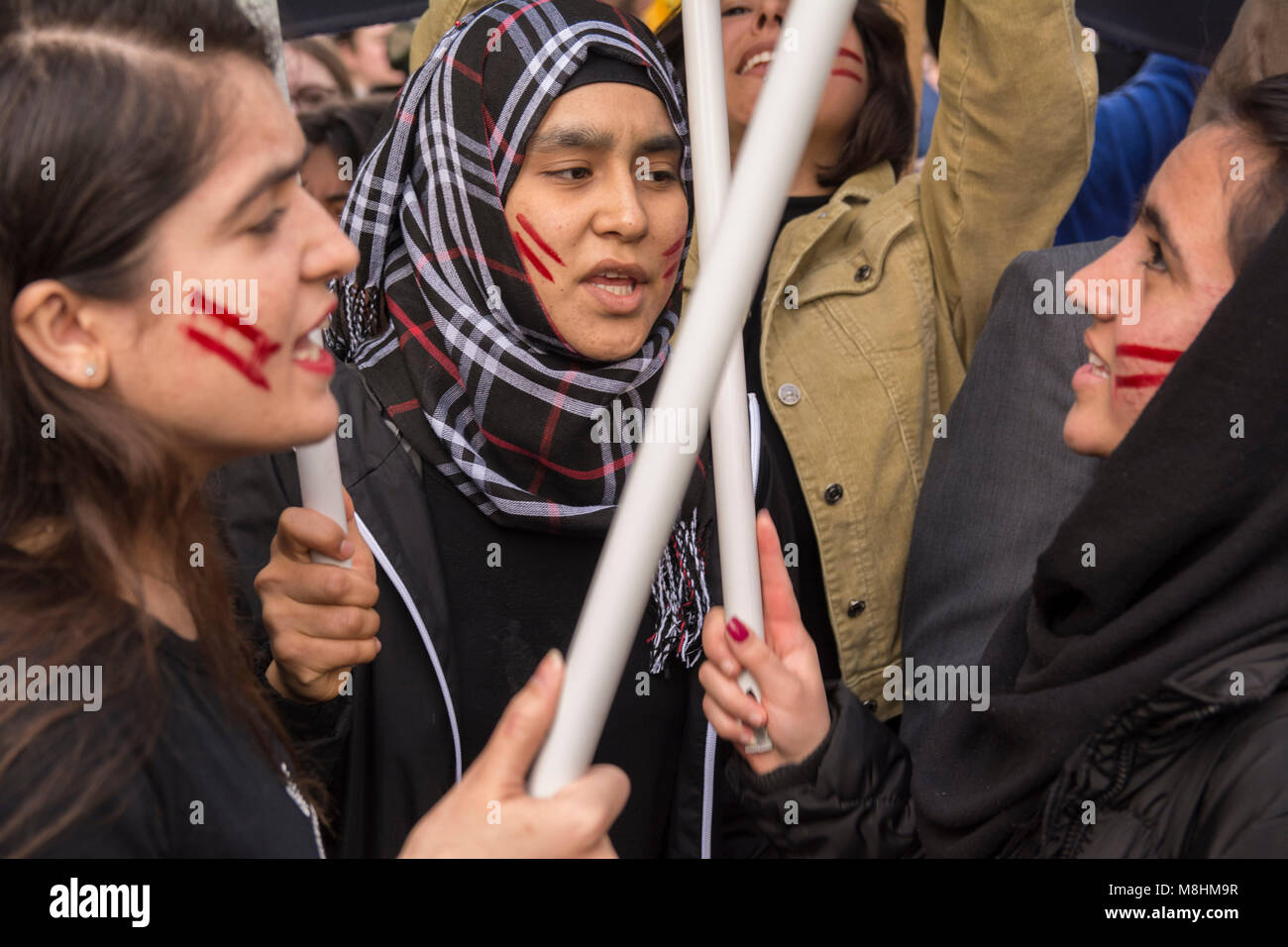 Refugees and migrants protest against EU's migration policy and demand ...