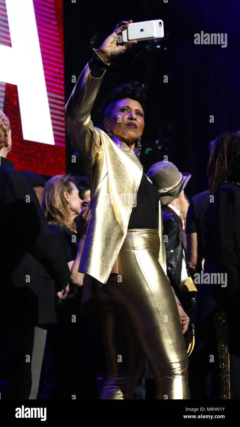 New York City, New York, USA. 15th Mar, 2018. Singer NONA HENDRYX takes ...