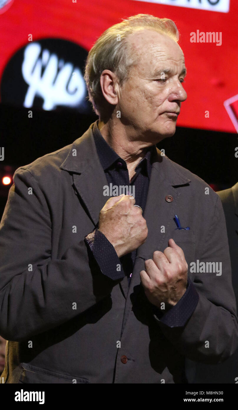 New York City, New York, USA. 15th Mar, 2018. Comedian BILL MURRAY seen ...