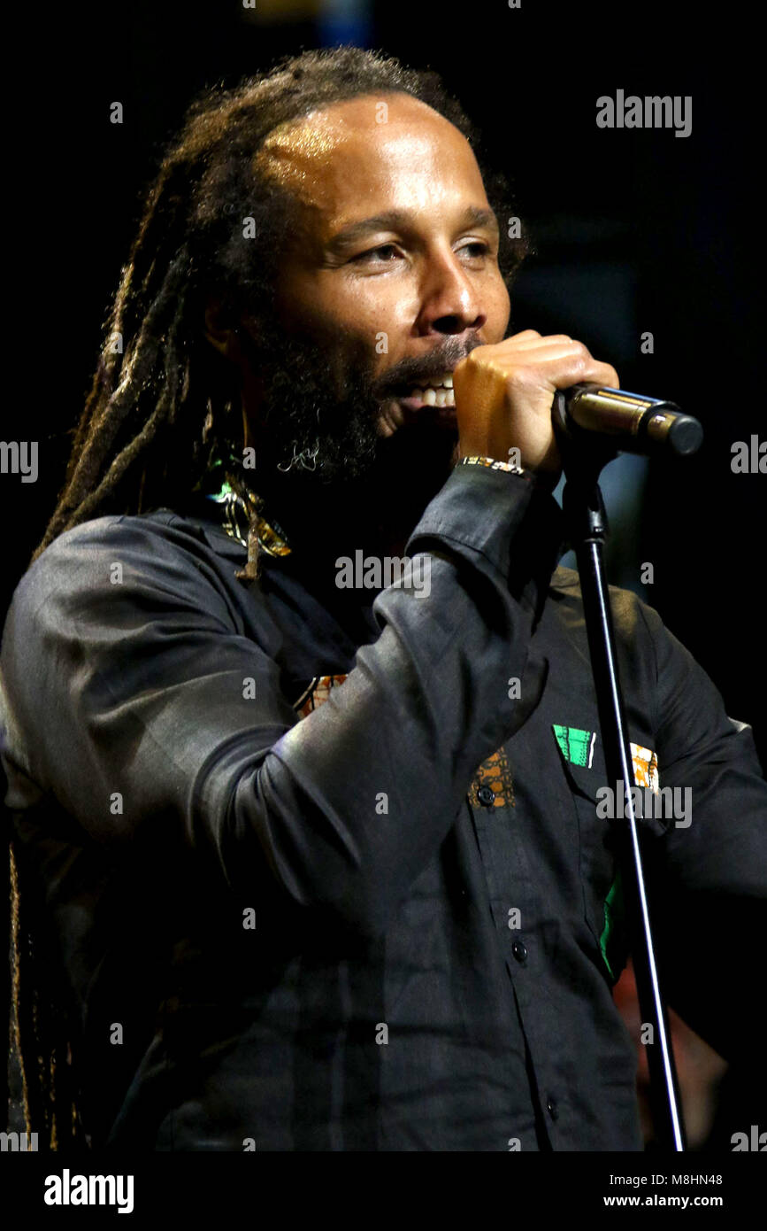 New York City, New York, USA. 15th Mar, 2018. Singer ZIGGY MARLEY ...