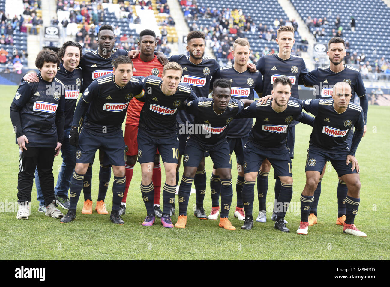 Chester, Pennsylvania, USA. 17th Mar, 2018. Philadelphia Union team ...