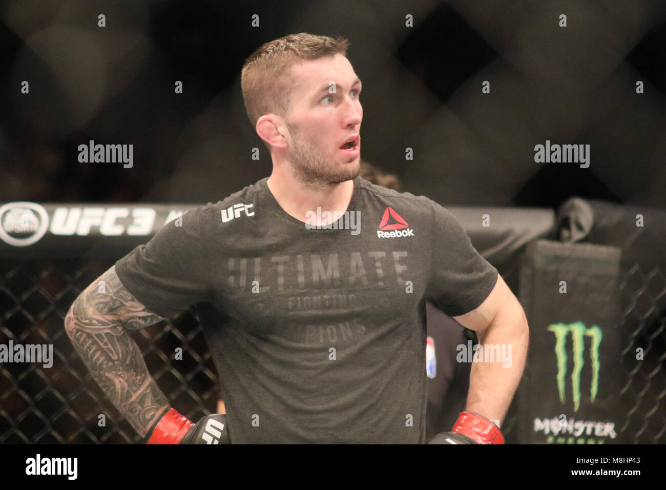 Kajan Johnson (Blue Corner) defeats Stevie Ray (Red Corner) via judges ...