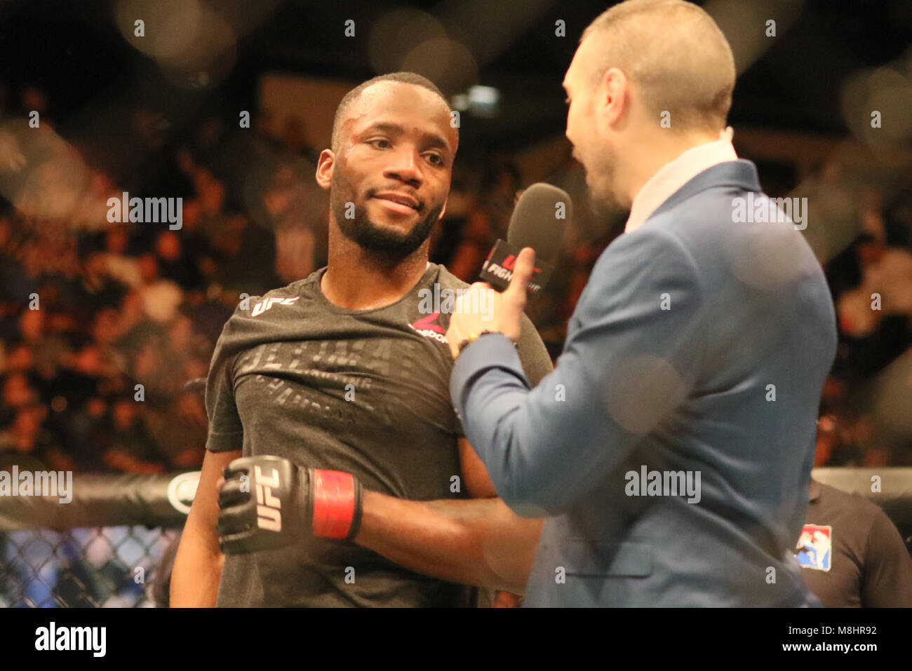 Leon Edwards (Red Corner) defeated Peter Sobotta (Blue Corner) via TKO ...