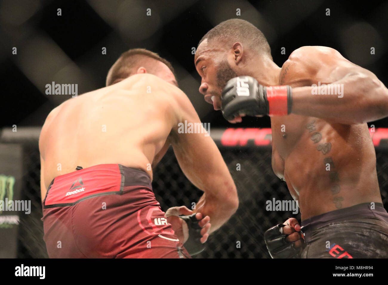 Leon Edwards (Red Corner) defeated Peter Sobotta (Blue Corner) via TKO ...