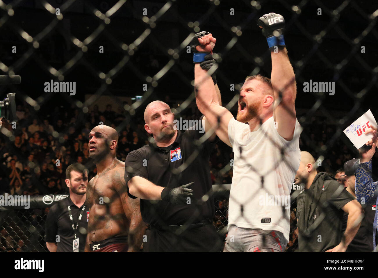 Jan Blachowicz (Blue Corner) defeats Jimi Manuwa (Red Corner) via ...