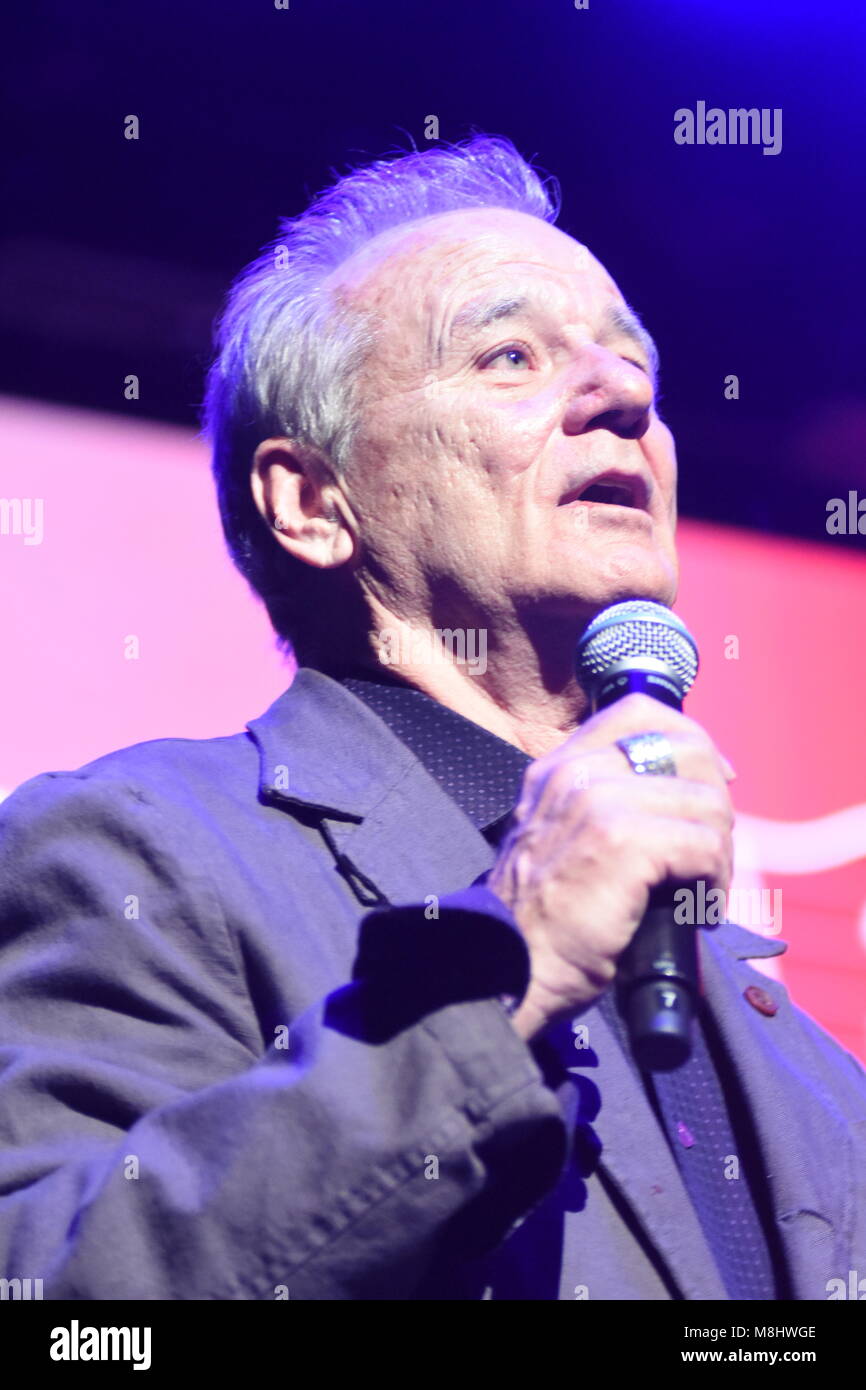 New York New York, USA. 15th Mar, 2018. BILL MURRAY performing at Love ...