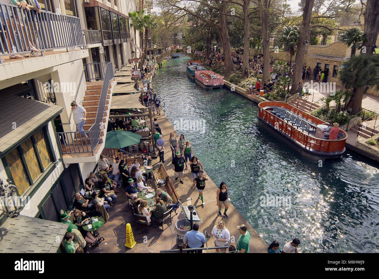 17 March,2018, The crowd gathers along the banks and overpasses of the ...