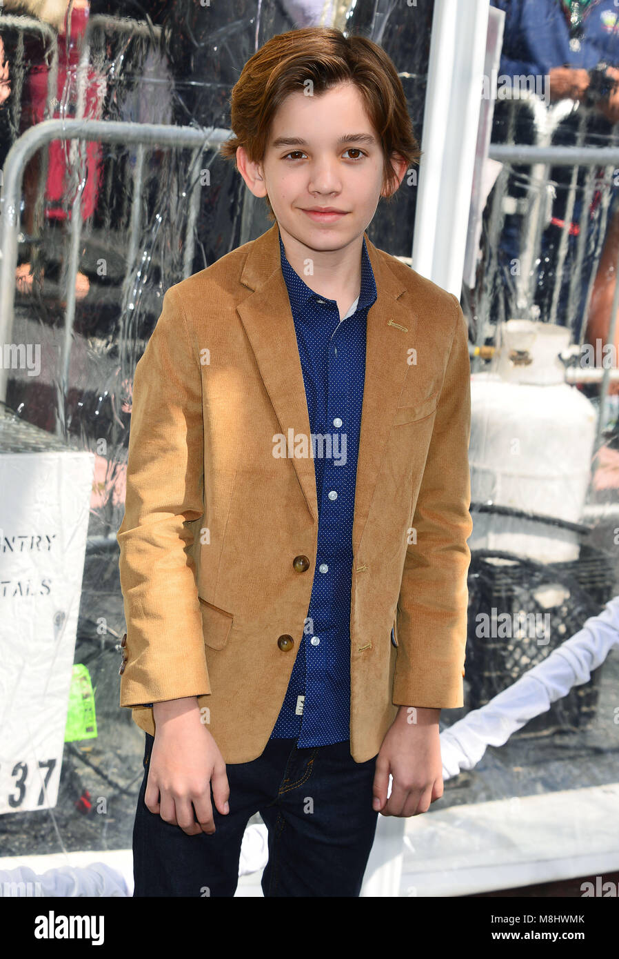 Prestyn Bates arrives at the premiere of Warner Bros. Pictures and IMAX ...