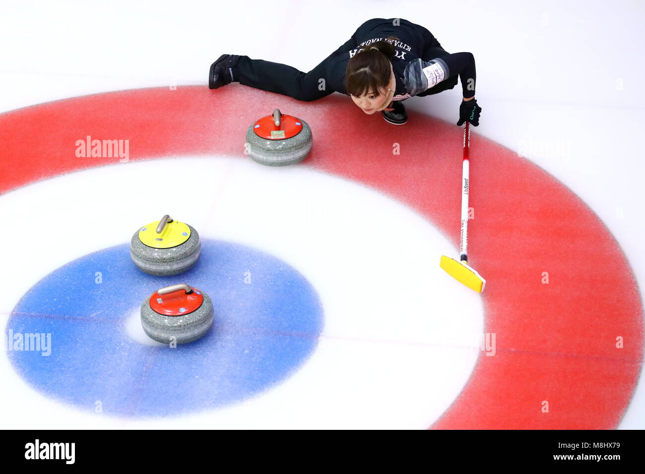 Michigin Dream Stadium Curling Hall, Aomori, Japan. 17th Mar, 2018 ...