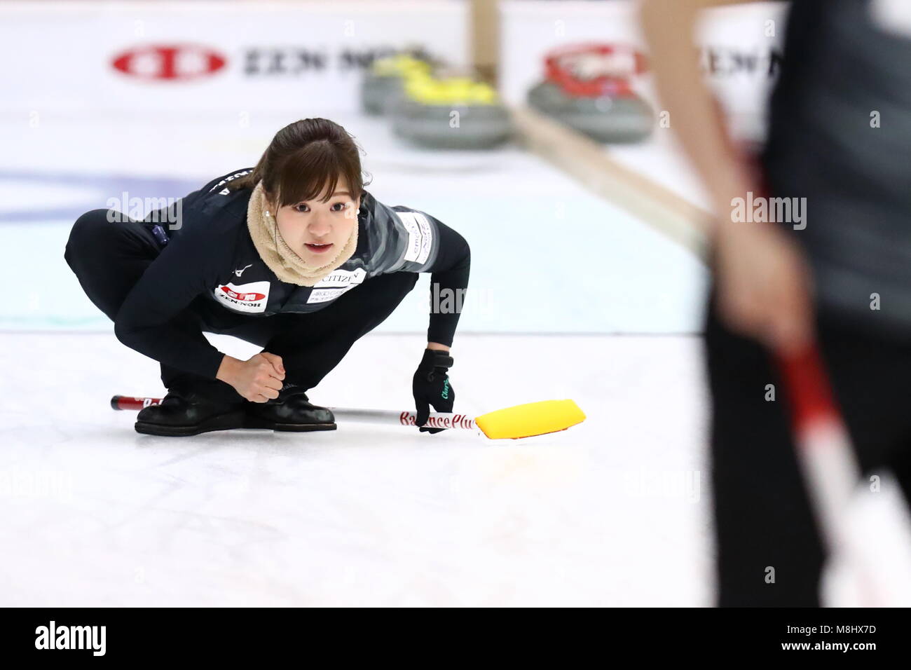 Michigin Dream Stadium Curling Hall, Aomori, Japan. 17th Mar, 2018 ...