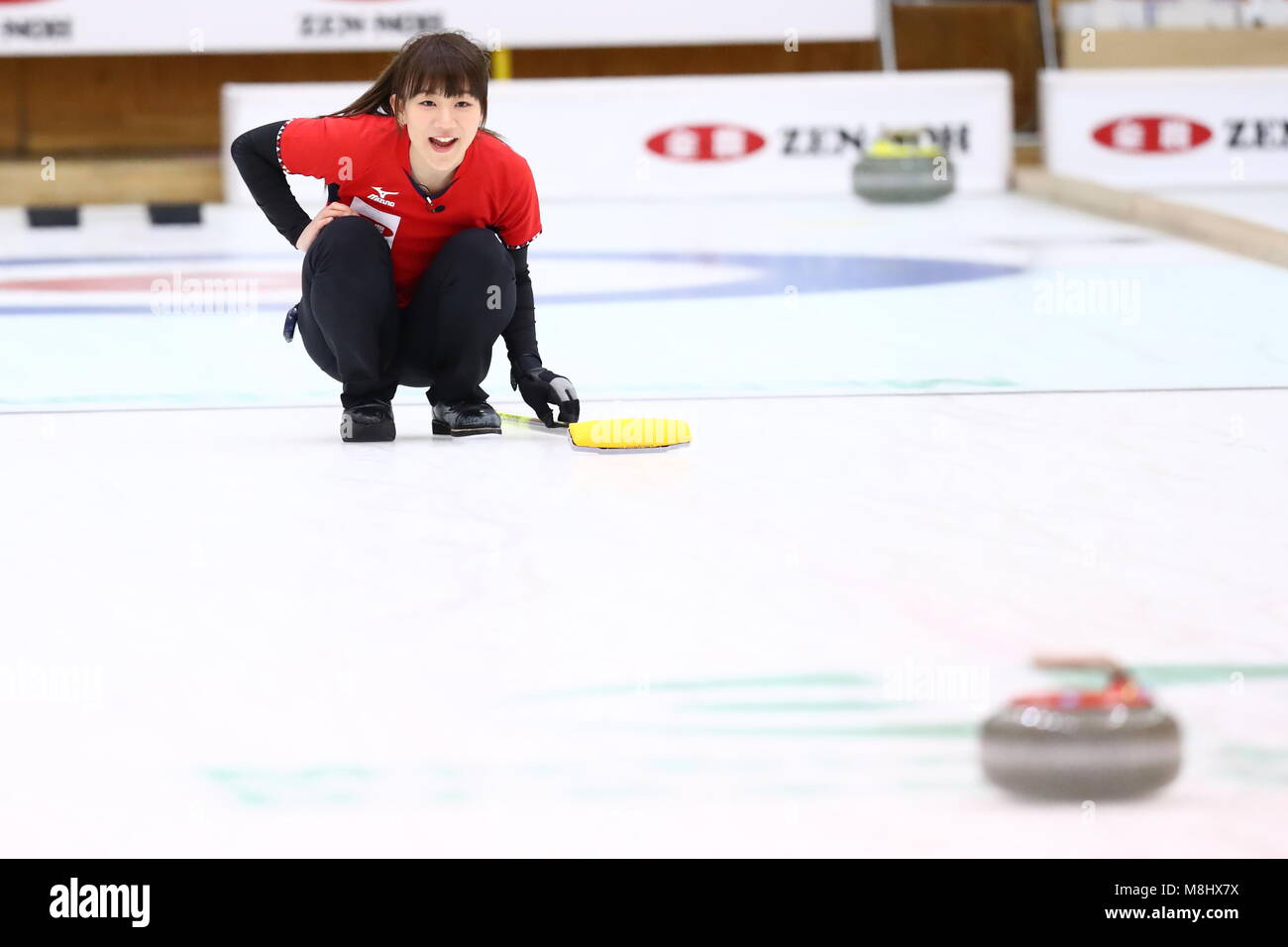 Michigin Dream Stadium Curling Hall, Aomori, Japan. 17th Mar, 2018 ...