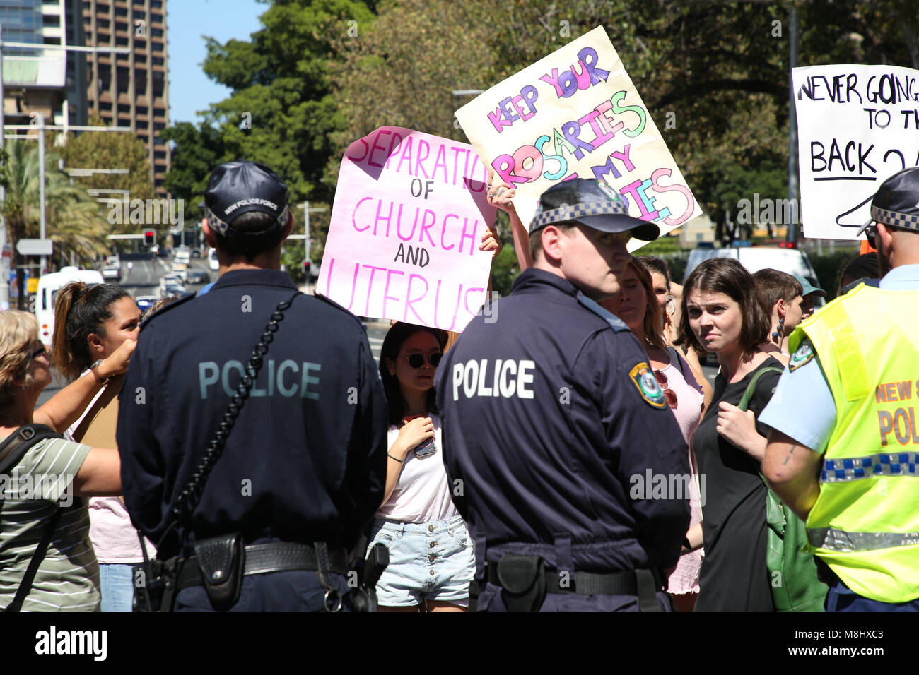Sydney, Australia. 18 March 2018. Sydney University Women's Collective ...