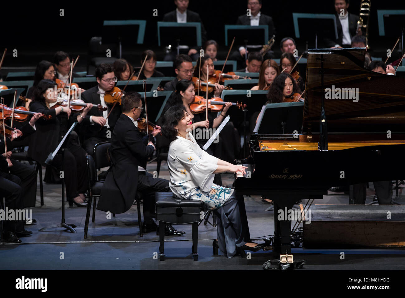 Kuala Lumpur, Malaysia. 17th Mar, 2018. Malaysian pianist Claudia Yang ...