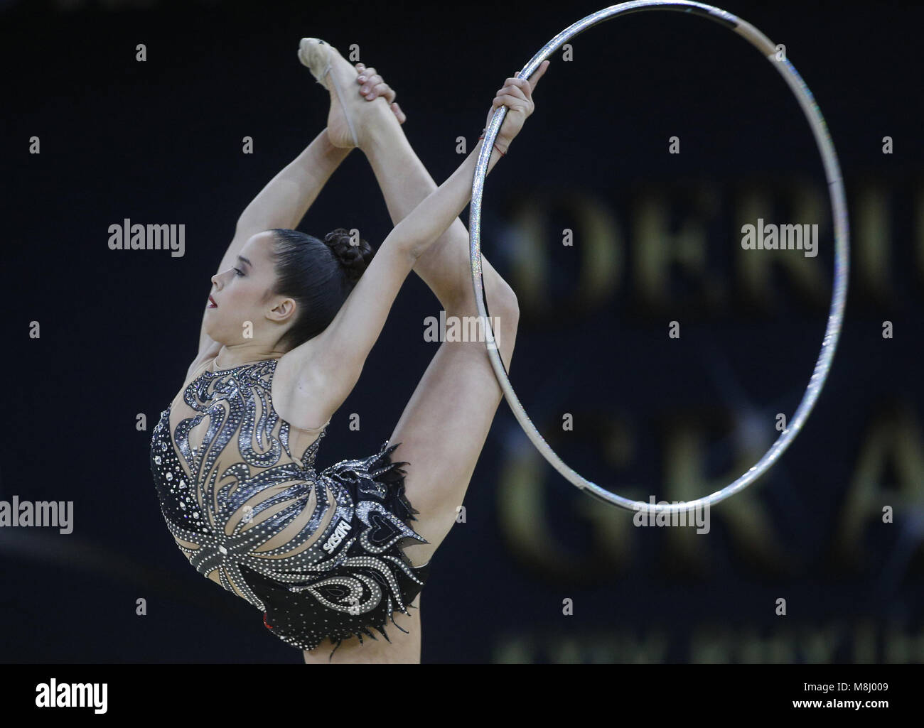 Gymnast from Bulgaria Yoana Nikolova performs during the competition ... Gymnast from Bulgaria Yoana Nikolova performs during the competition ...
