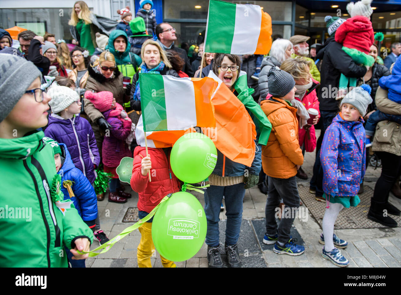Participants of the annual St Patrick's Day parade celebrate Ireland's ...