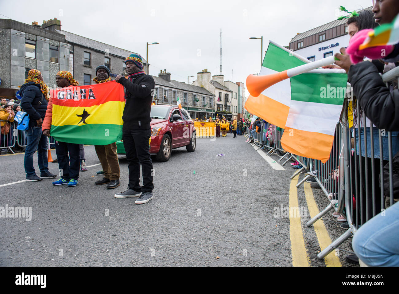 Participants of the annual St Patrick's Day parade celebrate Ireland's ...