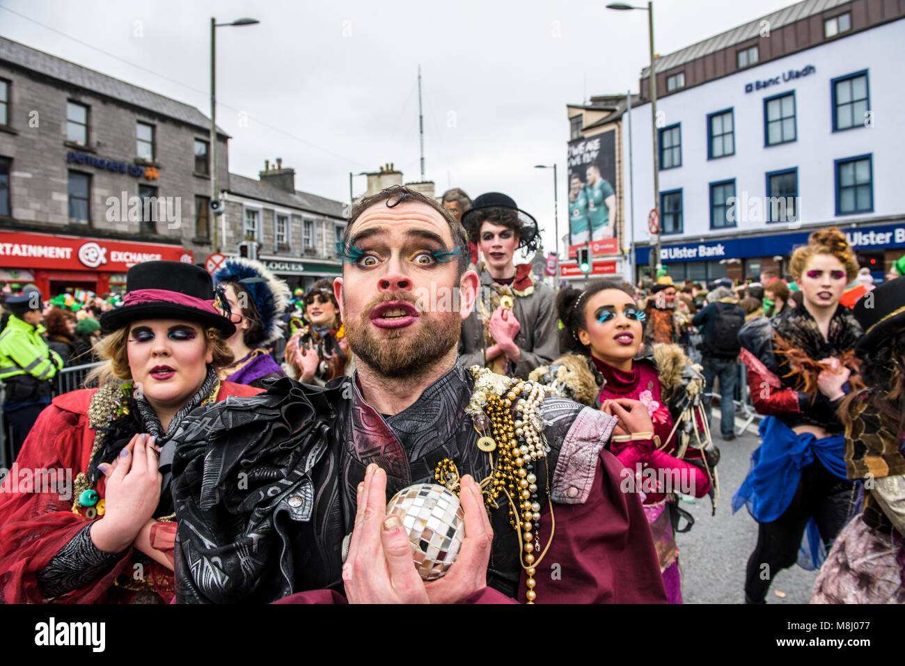 Participants of the annual St Patrick's Day parade celebrate Ireland's ...