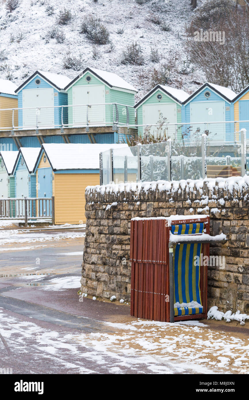 Bournemouth, Dorset, UK. 18th March 2018. UK weather: Beast from the ...