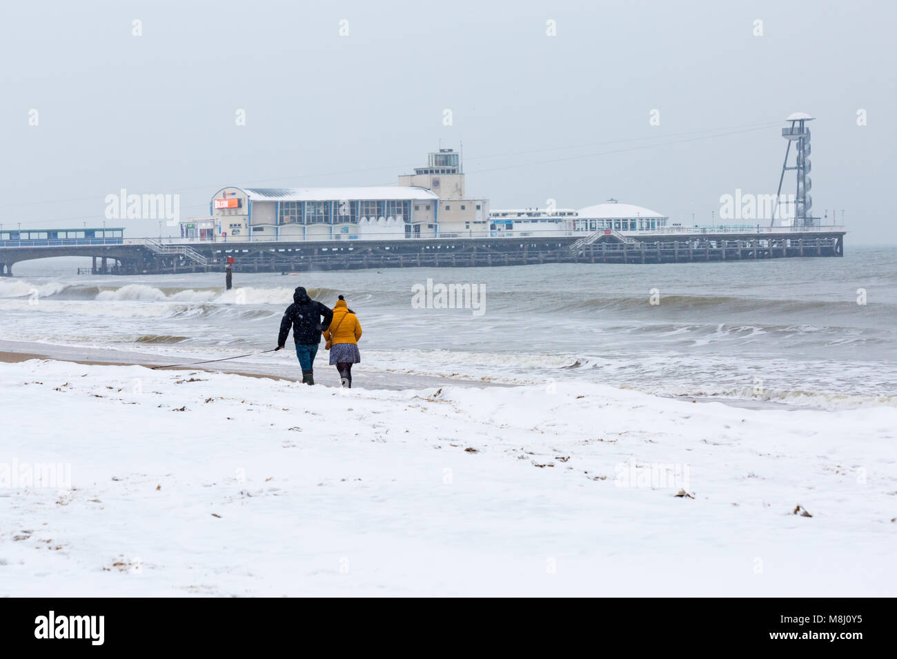 Bournemouth, Dorset, UK. 18th March 2018. UK weather: Beast from the ...