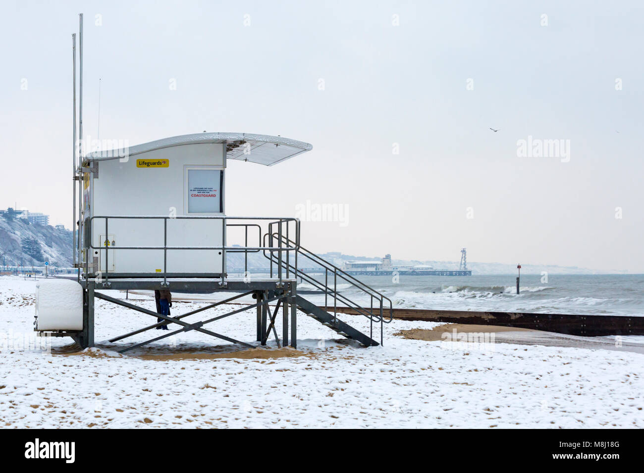 Bournemouth, Dorset, UK. 18th March 2018. UK weather: Beast from the ...