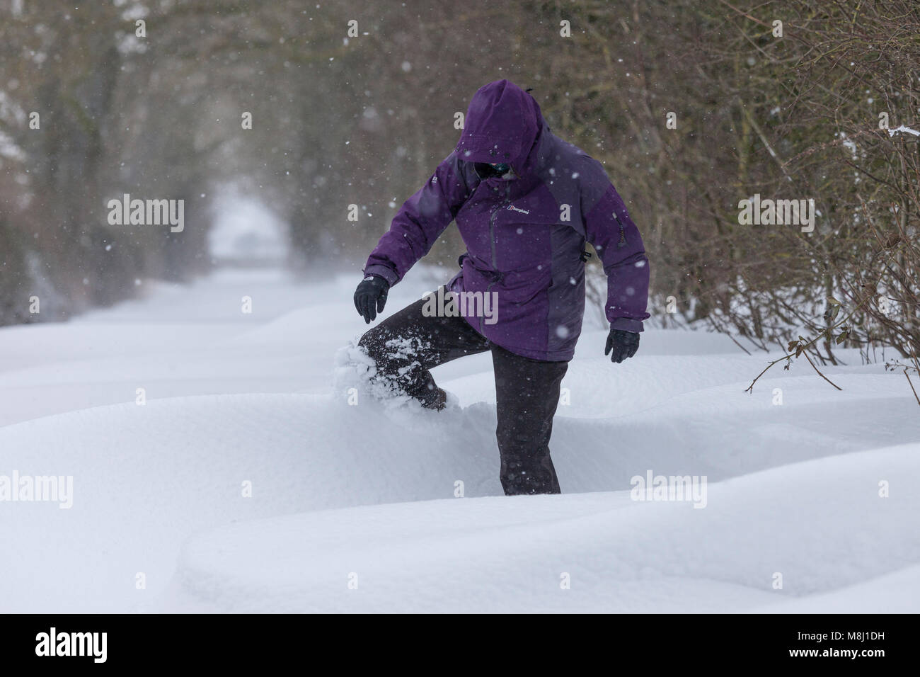 Barnard Castle, County Durham. Sunday 18th March 2018. UK Weather. A ...