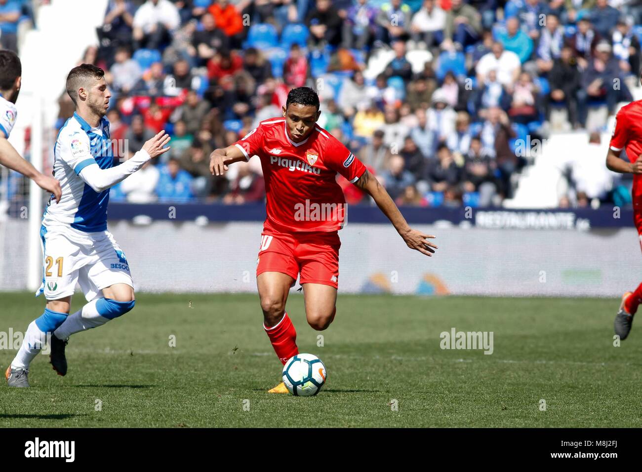 Muriel of Sevilla during the Santander League (La Liga) match played on ...