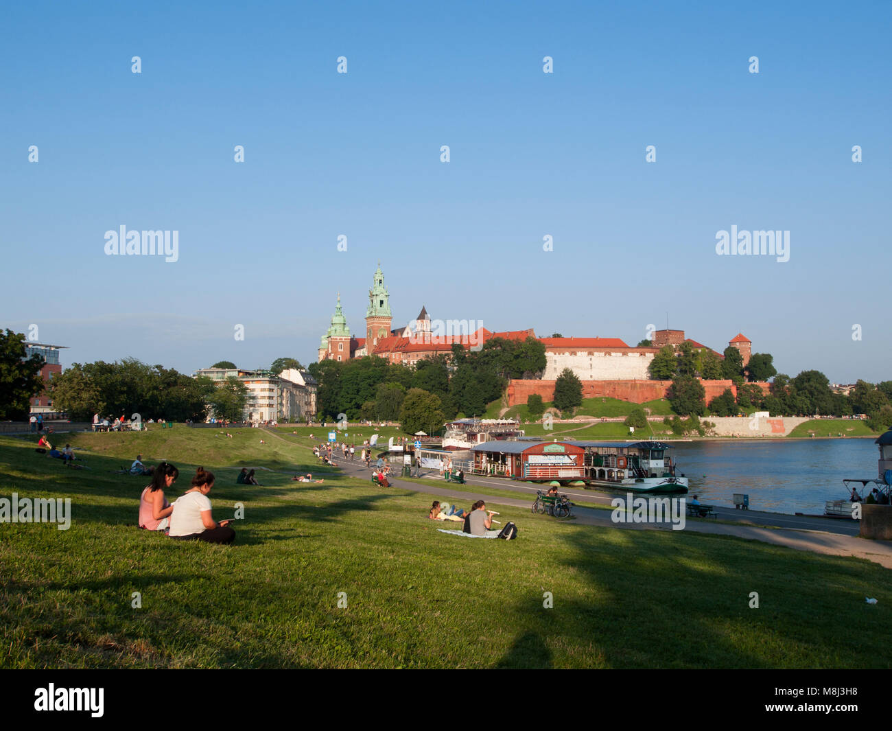 Relax by the Vistula River Stock Photo - Alamy