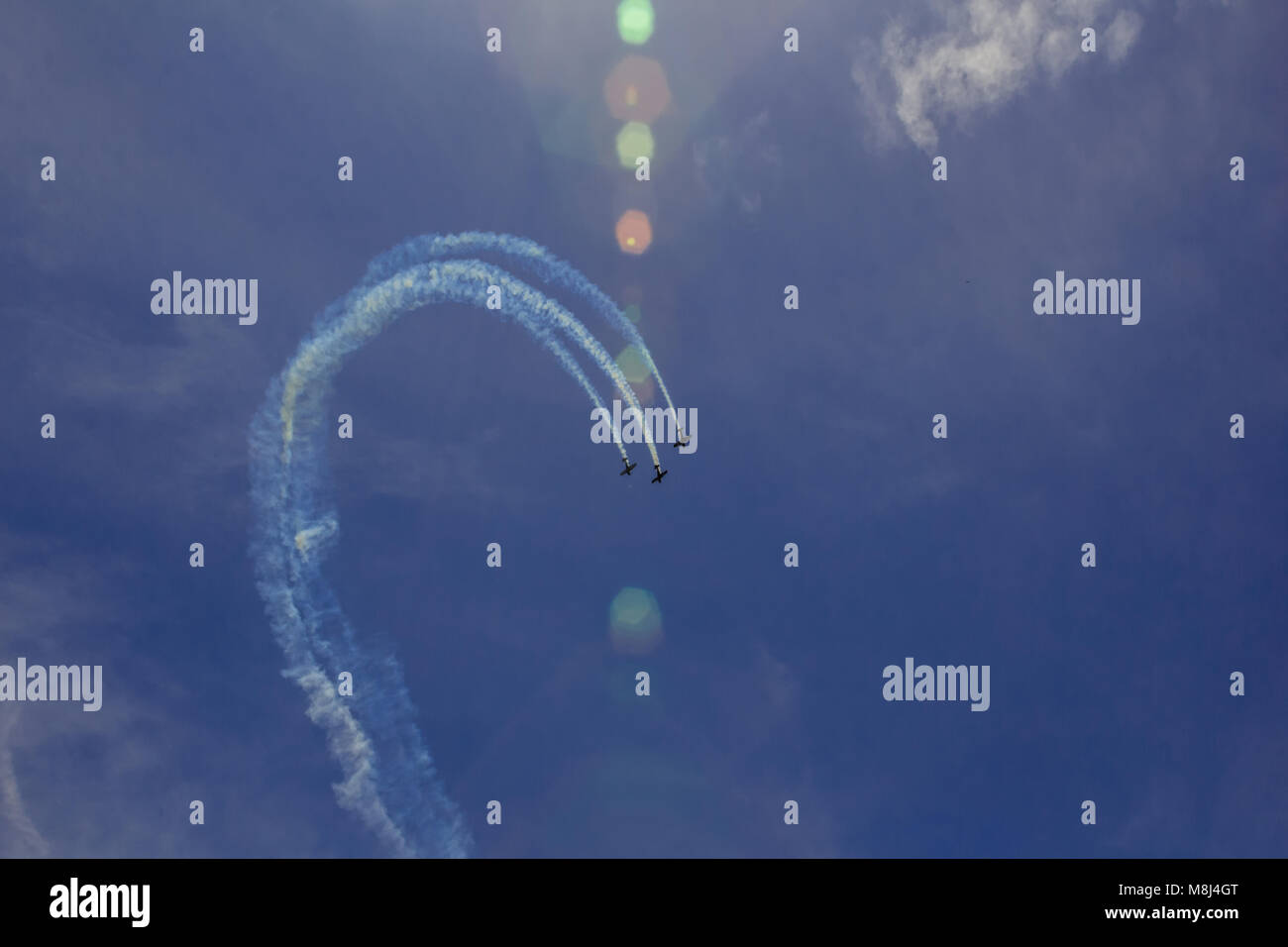 aircraft sky show airshow speed clouds airplane fly flight military ...