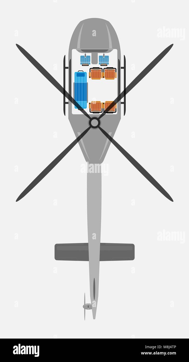 Helicopter icon top view Stock Vector Images - Alamy