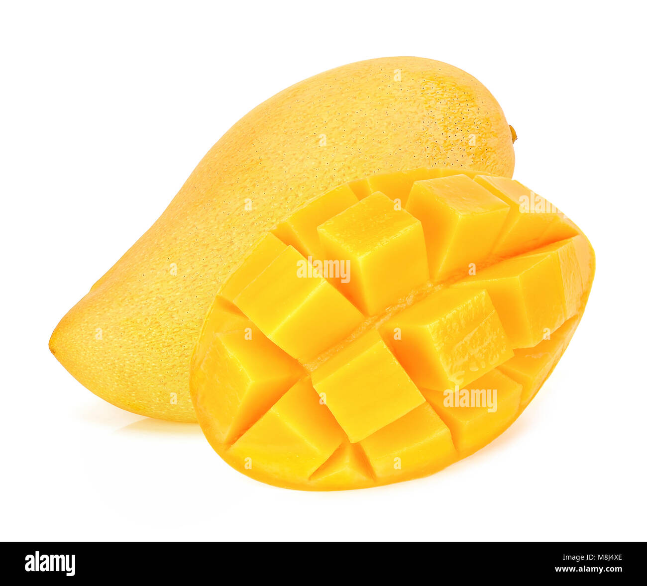 Yellow mango isolated on the white background Stock Photo - Alamy