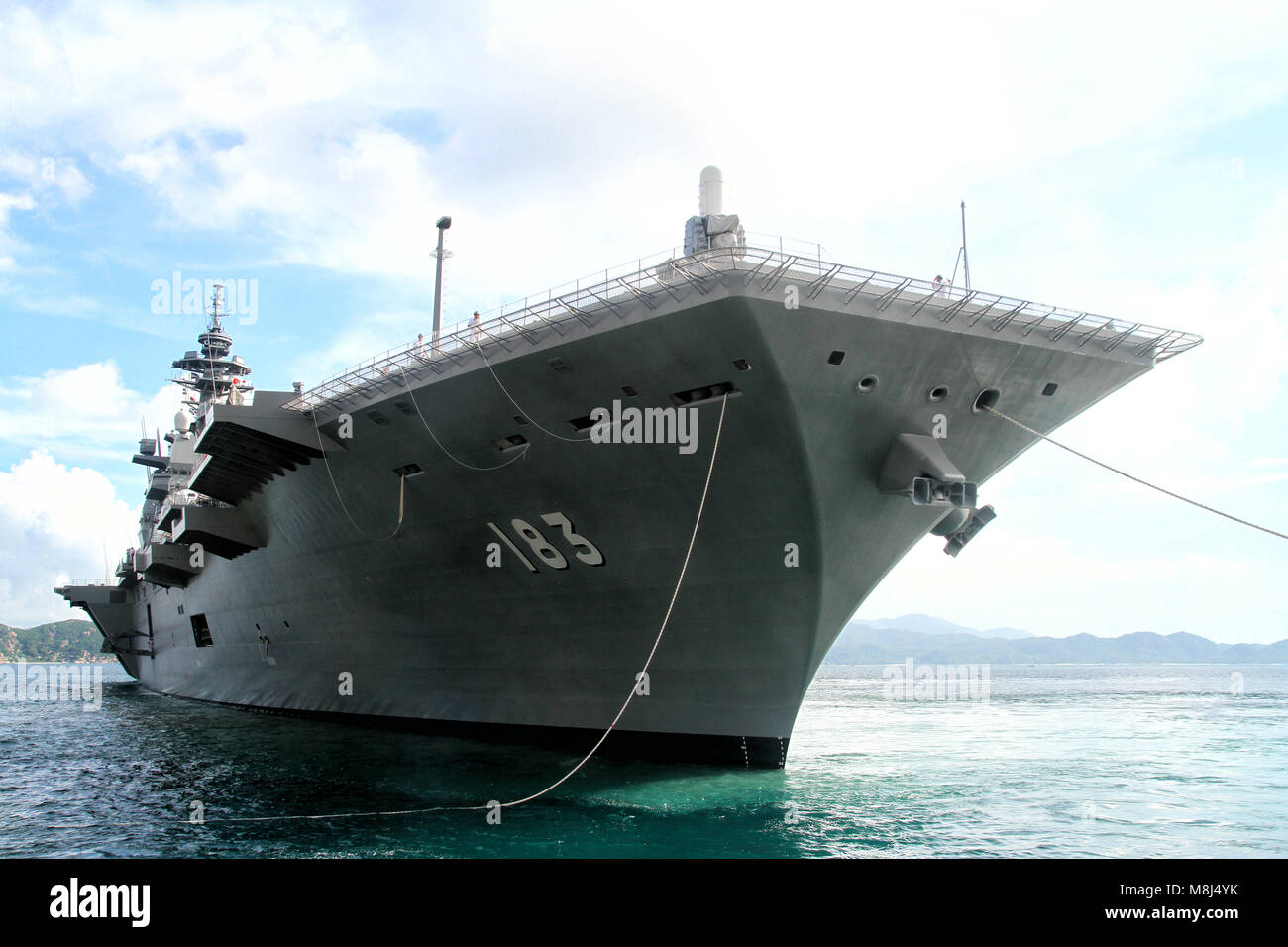 The Izumo-class helicopter destroyer of Japan Maritime Self-Defense ...