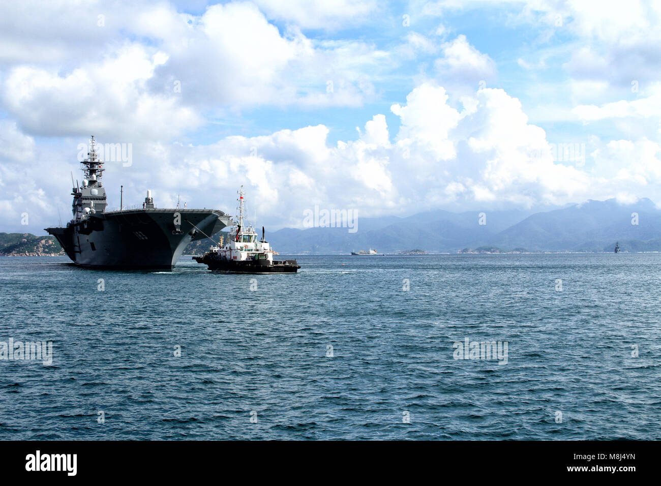 The Izumo-class helicopter destroyer of Japan Maritime Self-Defense ...