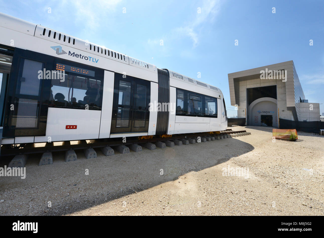 Israel Center Metro Under construction-Urban Transportation Lines Stock ...