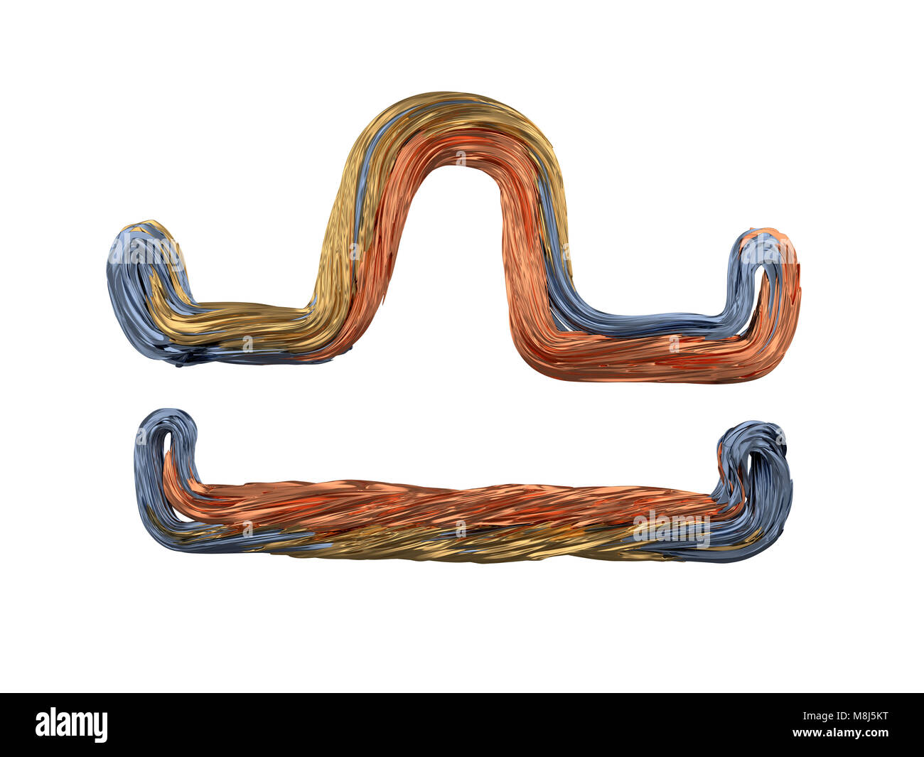 Libra Zodiac Sign. Abstract metal symbol. 3D rendering Stock Photo - Alamy