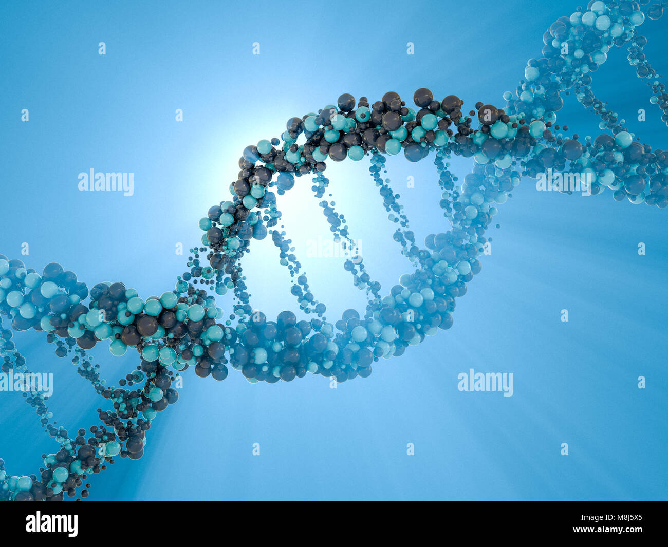 DNA chain. Abstract scientific background. Beautiful illustraion ...
