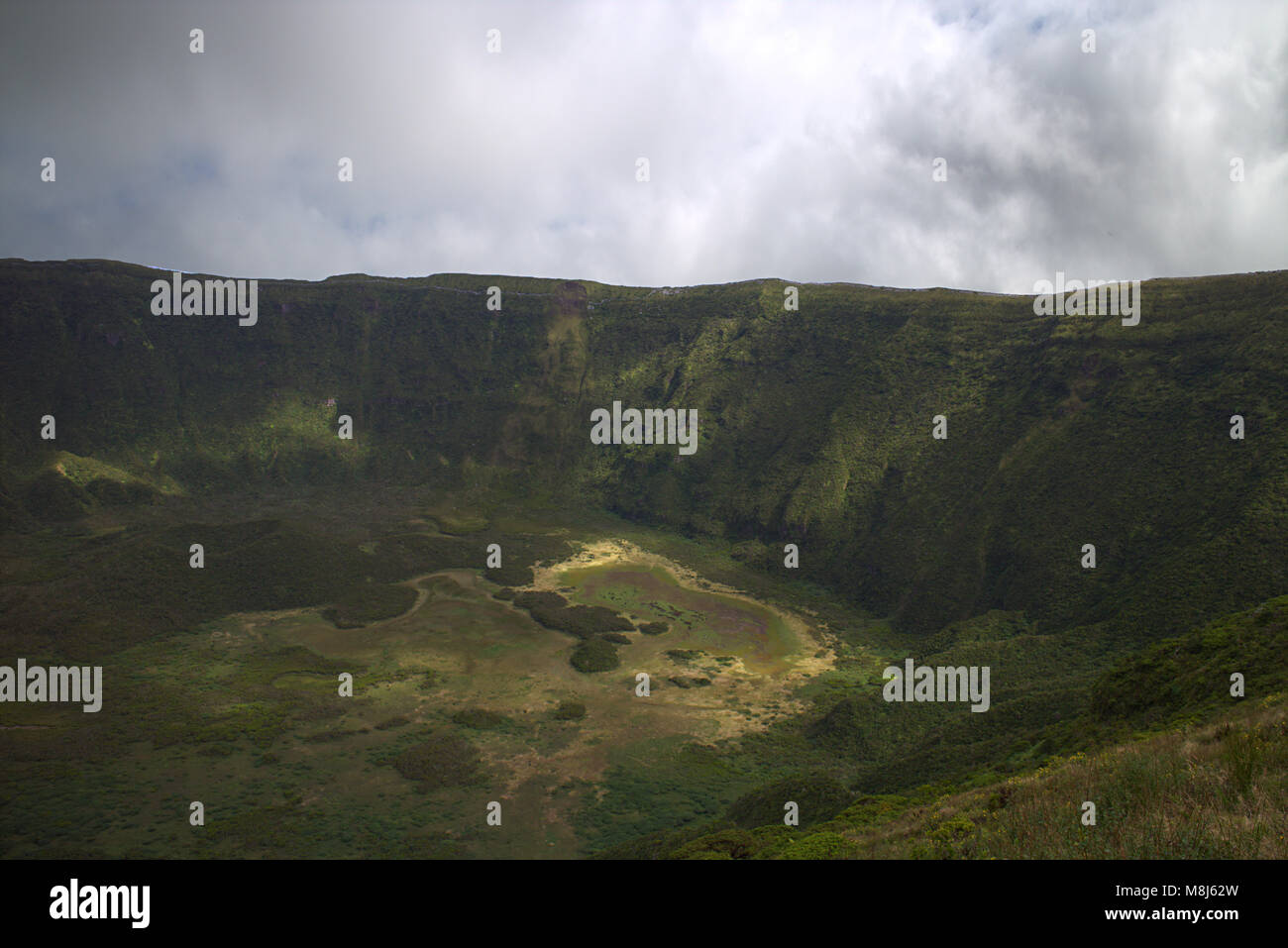 Faial Caldeira, inside the central caldera, Faial, Azores islands ...