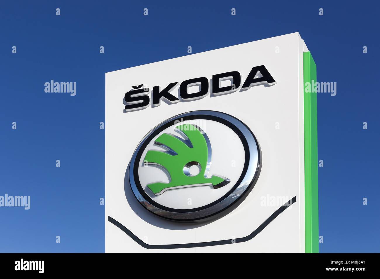 Czech automotive skoda logo hi-res stock photography and images - Alamy