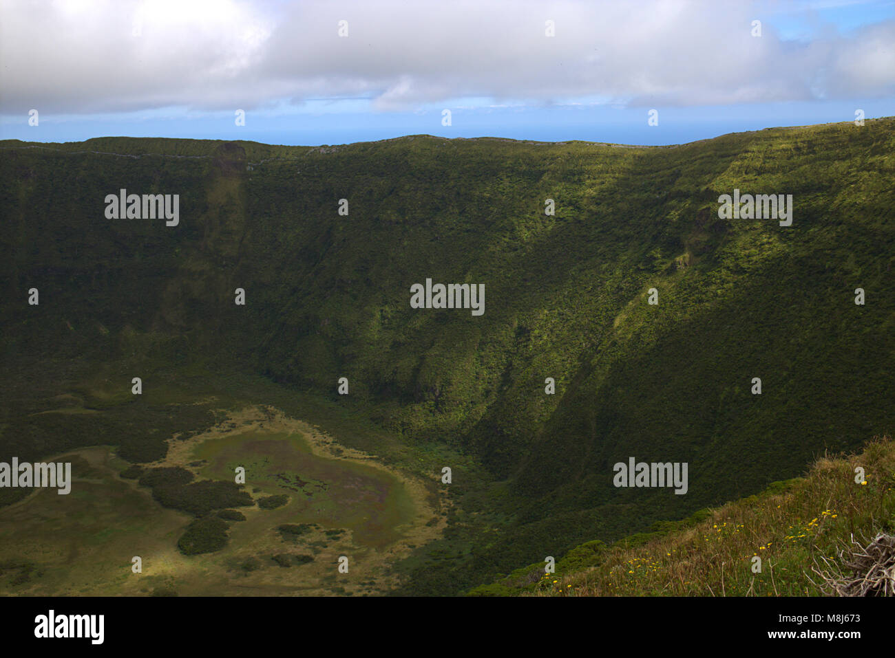 Faial Caldeira, inside the central caldera, Faial, Azores islands ...