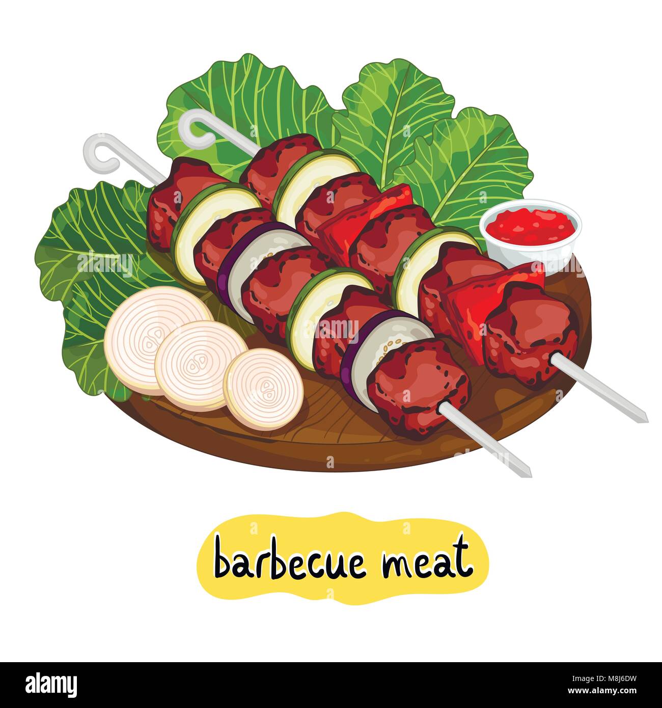 Kebabs Stock Vector Images - Alamy