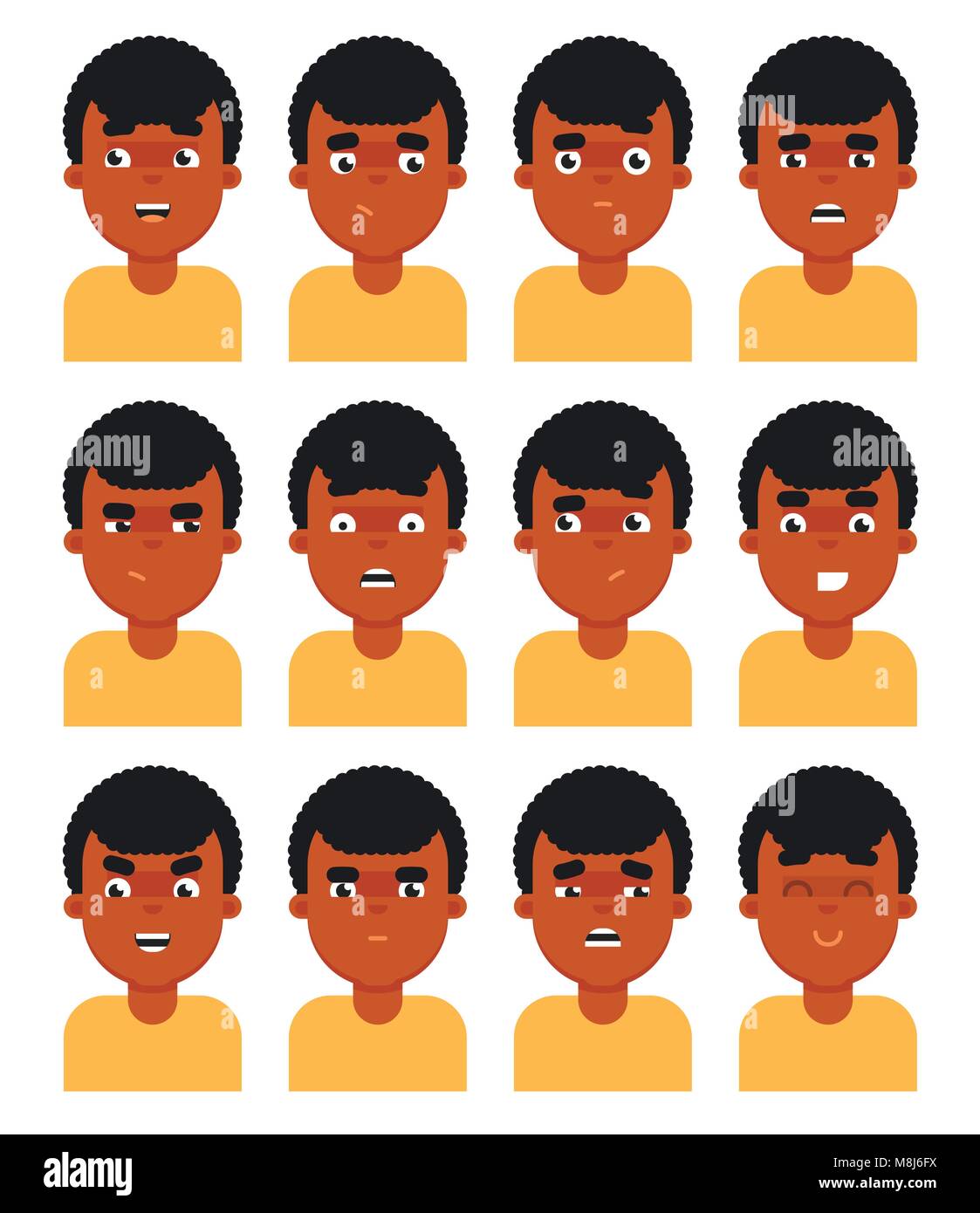 Face emotional icon on white background Stock Vector Image & Art - Alamy