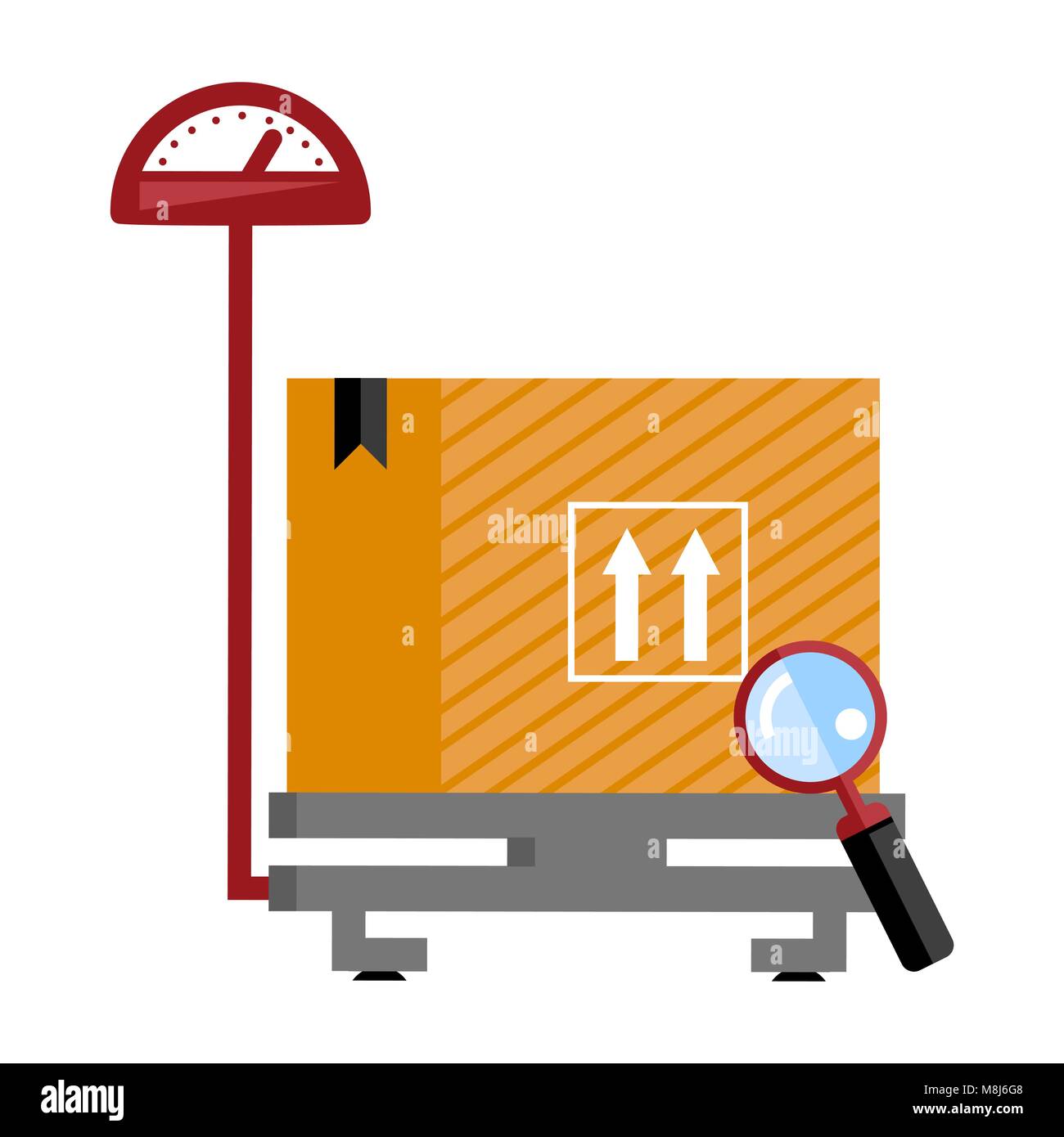 Scales for weighing heavy objects and goods Stock Vector Image & Art ...